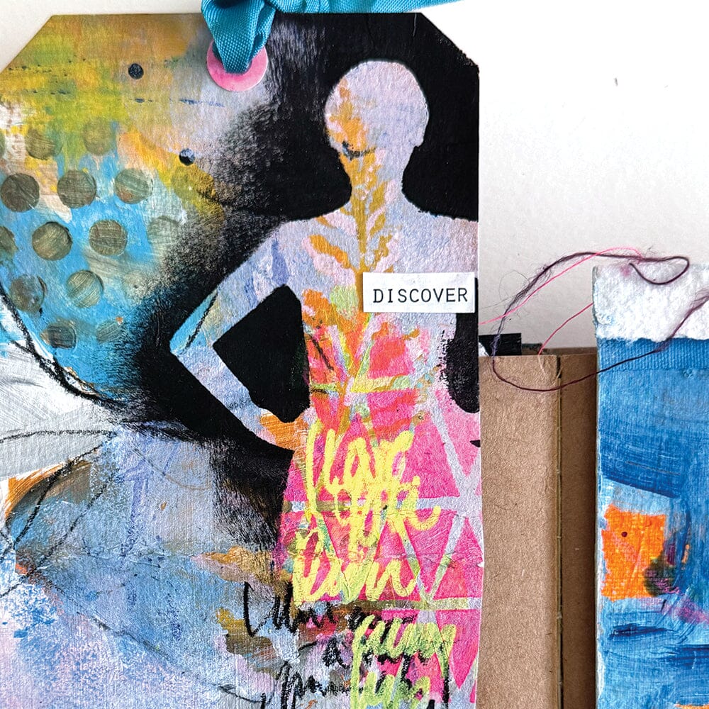 Dina Wakley MEdia Stencil Old School Silhouettes - Scrappegarasjen AS